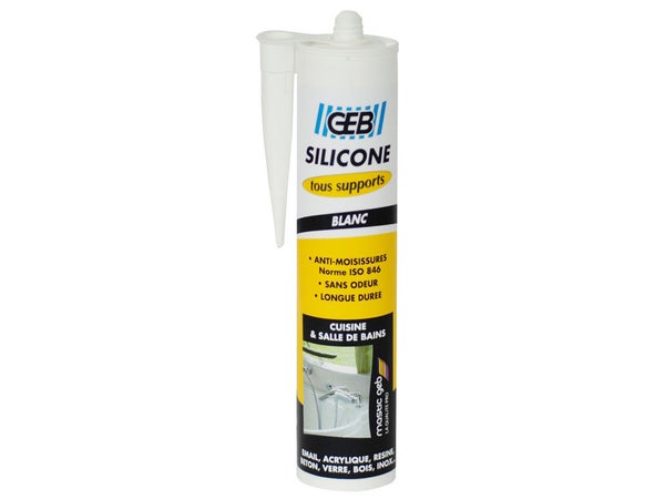 Mastic silicone plomberie