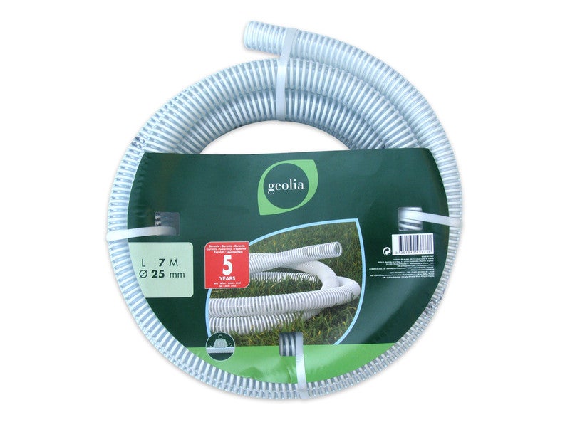 Tuyau d'aspiration nu GEOLIA Aliflex, L.7 m, diamètre 25 mm
