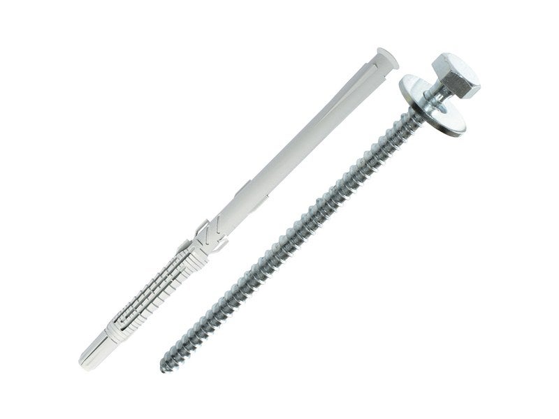 Lot De 4 Chevilles Et Vis Longues Universelles Nylon Spit, Diam.12 X L ...