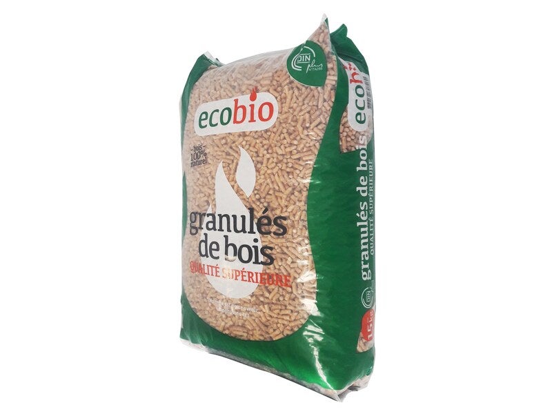 Granulés de bois 100% naturel ECOBIO 15Kg