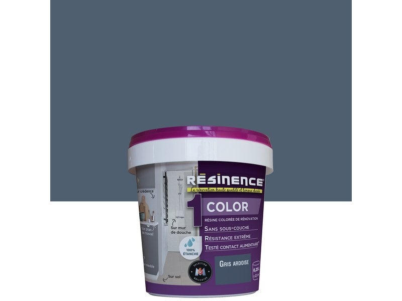 Résine Colorée Color Resinence, Gris Ardoise, 0.25 L