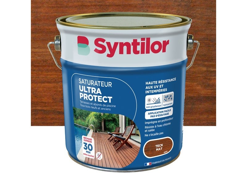 Saturateur Ultra Protect Syntilor, Teck, Mat 2.5 L