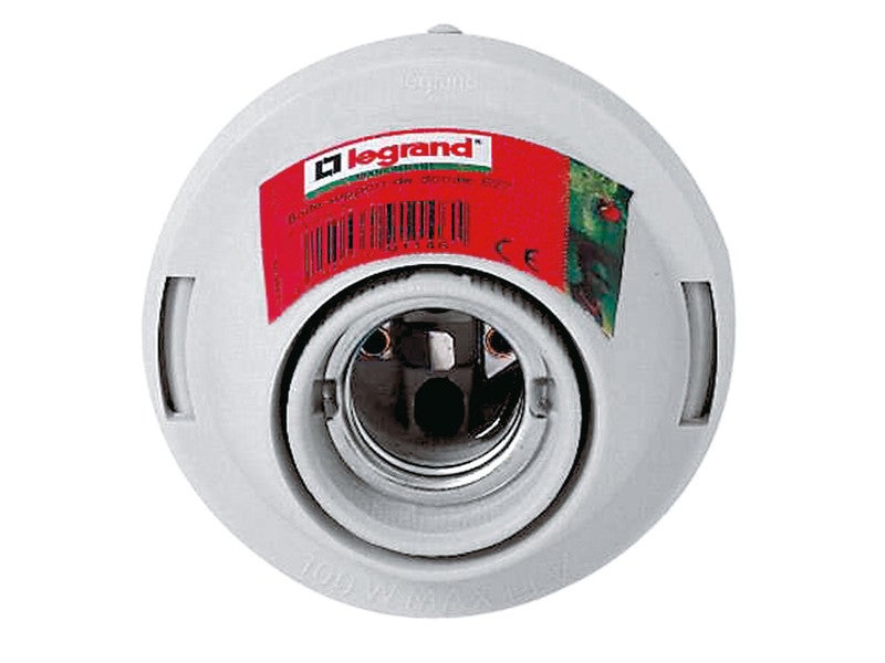 Douille Électrique Étanche E27 À Vis Polyamide Gris Legrand