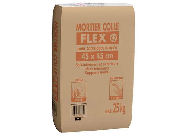 Mortier colle béton cellulaire