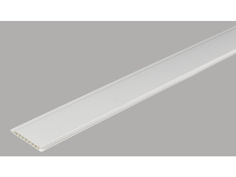 Lambris en pvc alvéolaire, DUMAPLAST, L.260 x l.10 cm Ep.10 mm blanc lisse