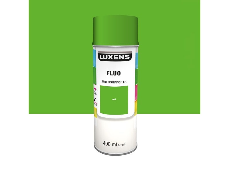 Peinture aérosol LUXENS vert fluorescent 400 ml