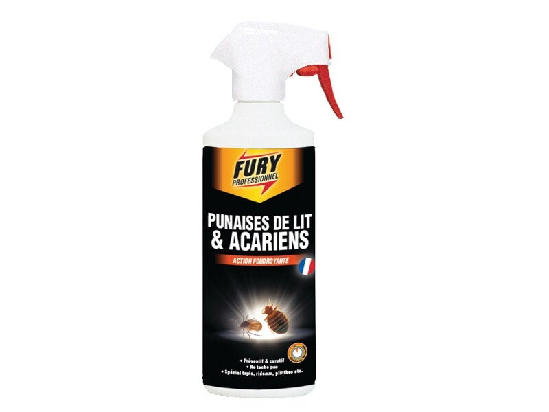Insecticide pour punaises de lit et acariens, FURY, 0,5 litre