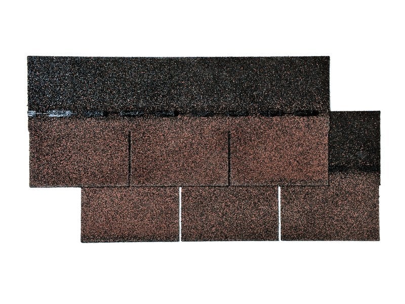 Bardeau Rectangle Bitume Brun L.0.336 X L.0.78 M Iko