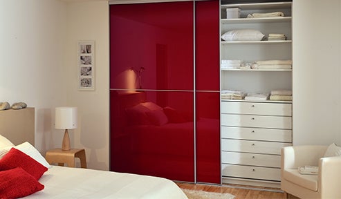 Kit dressing New star blanc avec rideau H.200 x l.122,8/177,2 x P.50 cm